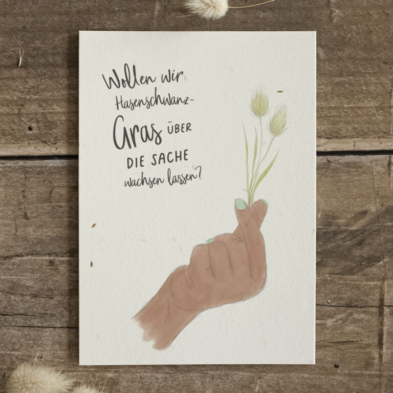 Humor volle Sprüchekarten aus Saatpapier - heylittlegreen